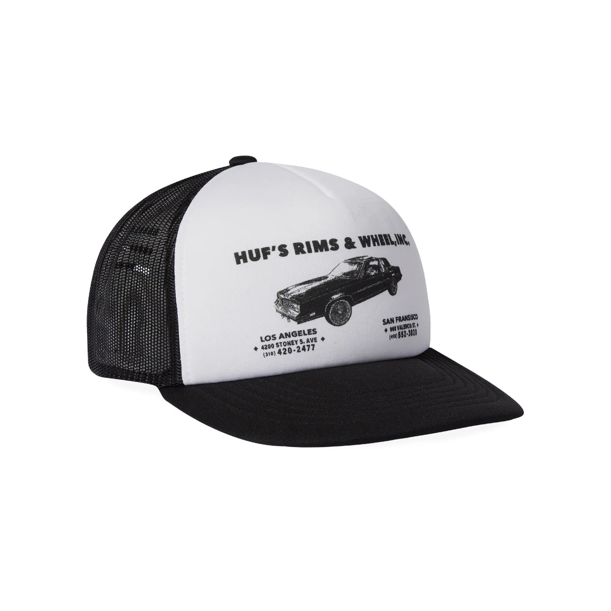 Rim & Wheels Trucker Cap (Black) – Capsul