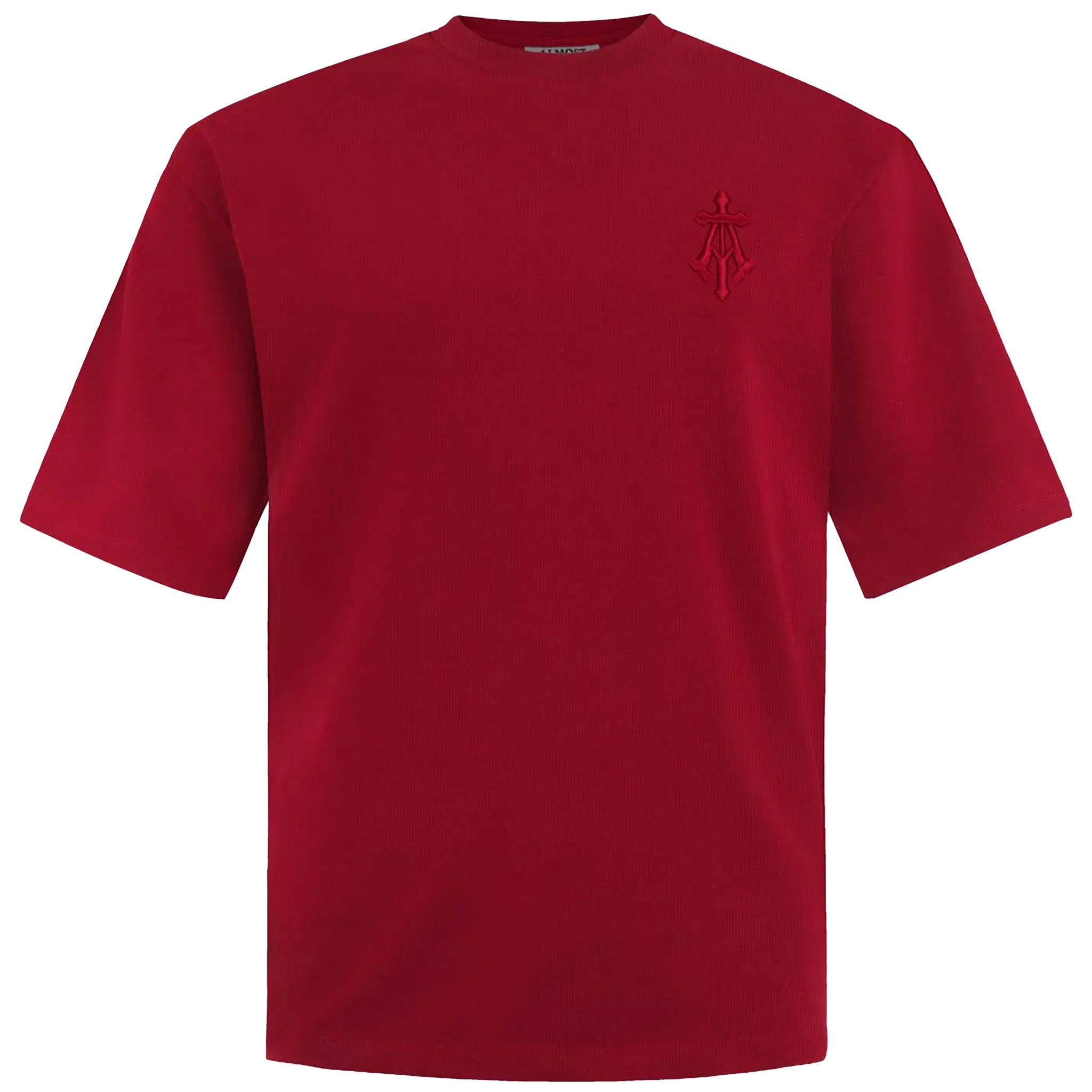 Alpha Cross Embroidered Tee (Red) – Capsul