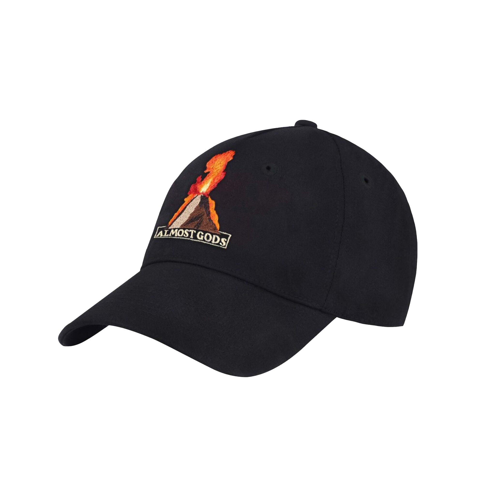 VOLCANO EMBROIDERED CAP (BLACK) – Capsul
