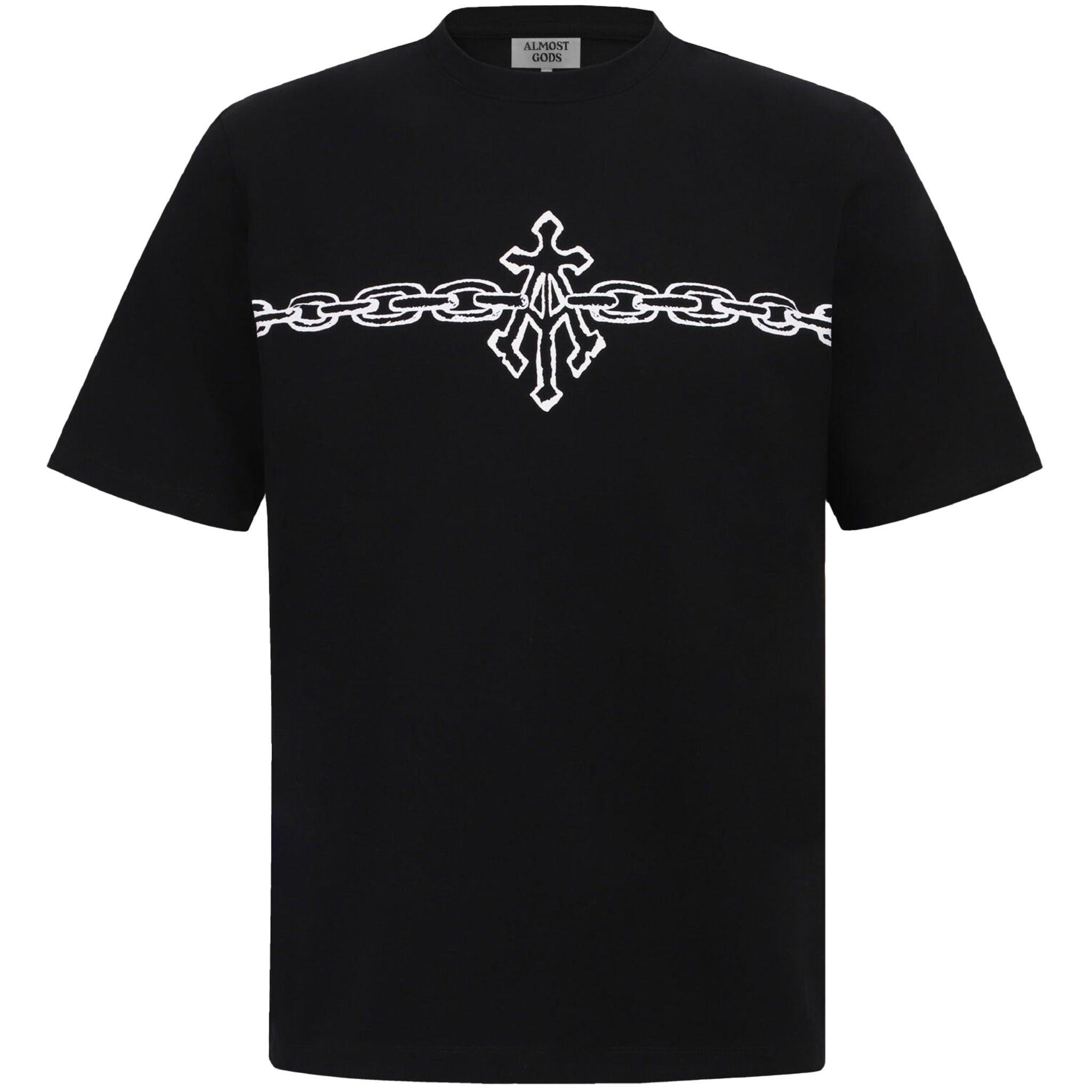 ALPHA CROSS CHAIN LINK TEE (BLACK) – Capsul