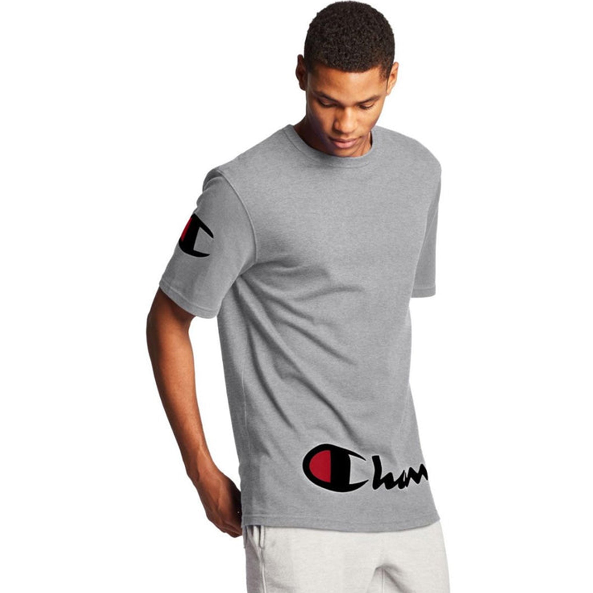 Heritage tee - wrap around logo (grey) – Capsul