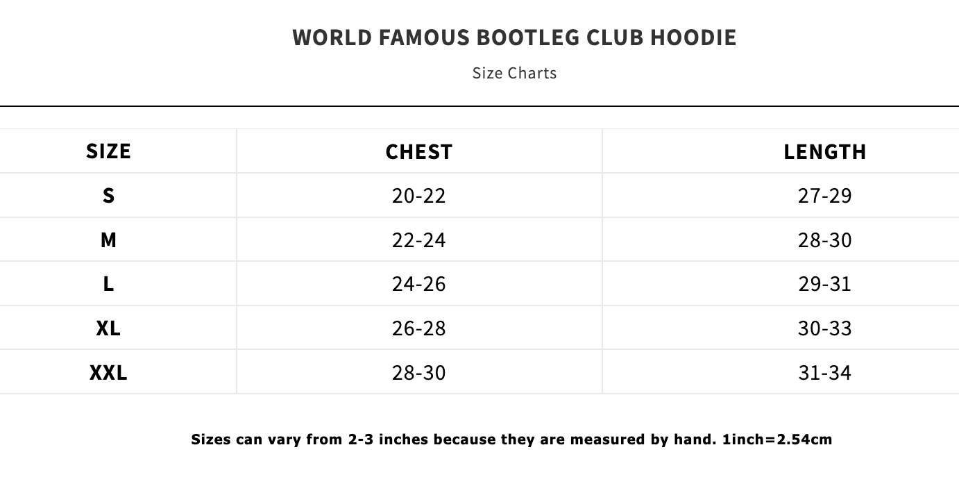 WORLD FAMOUS BOOTLEG CLUB HOODIE – Capsul
