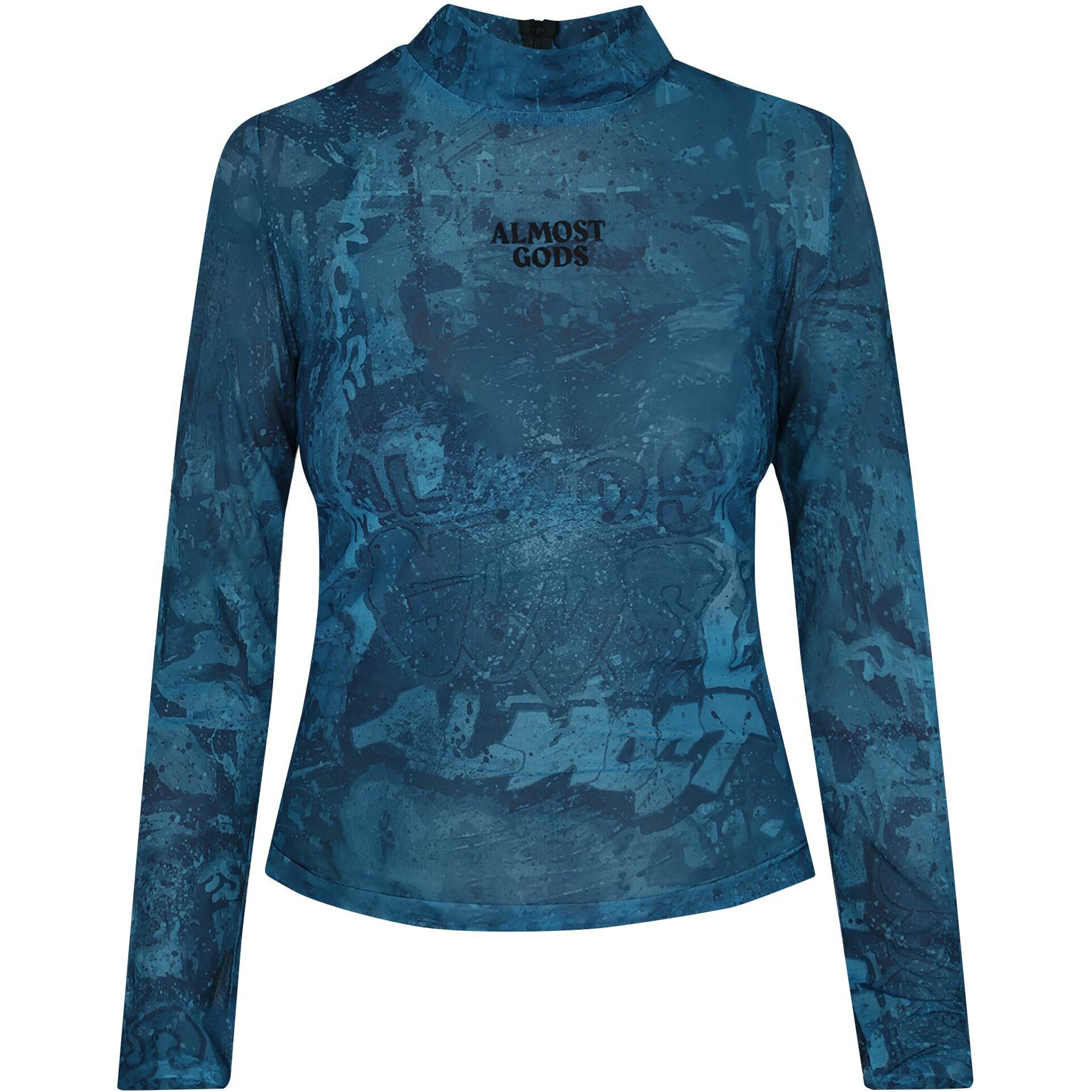 BLUE GRAFFITI MESH TOP – Capsul