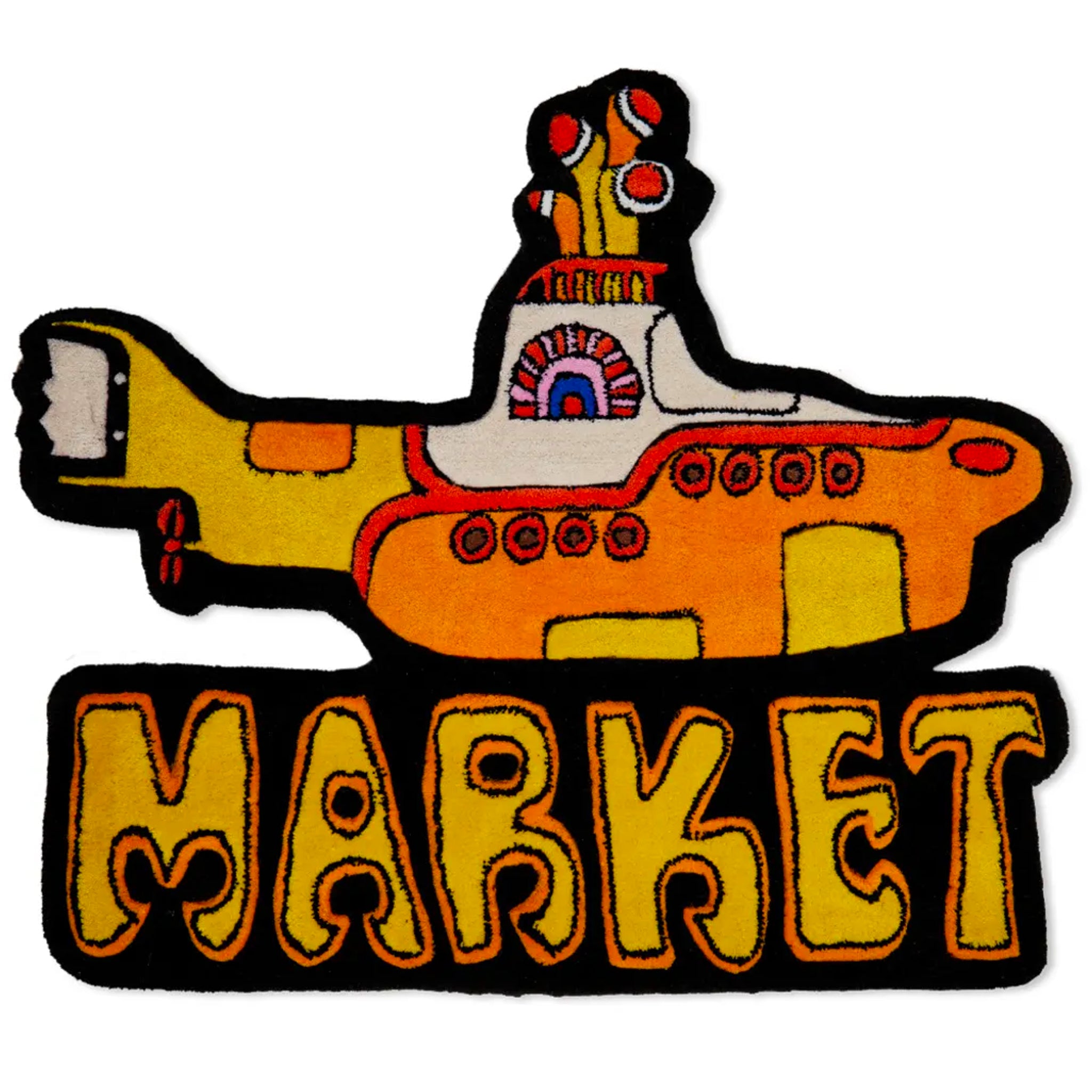 MARKET X BEATLES YELLOW SUBMARINE PLUSH RUG YELLOW – Capsul