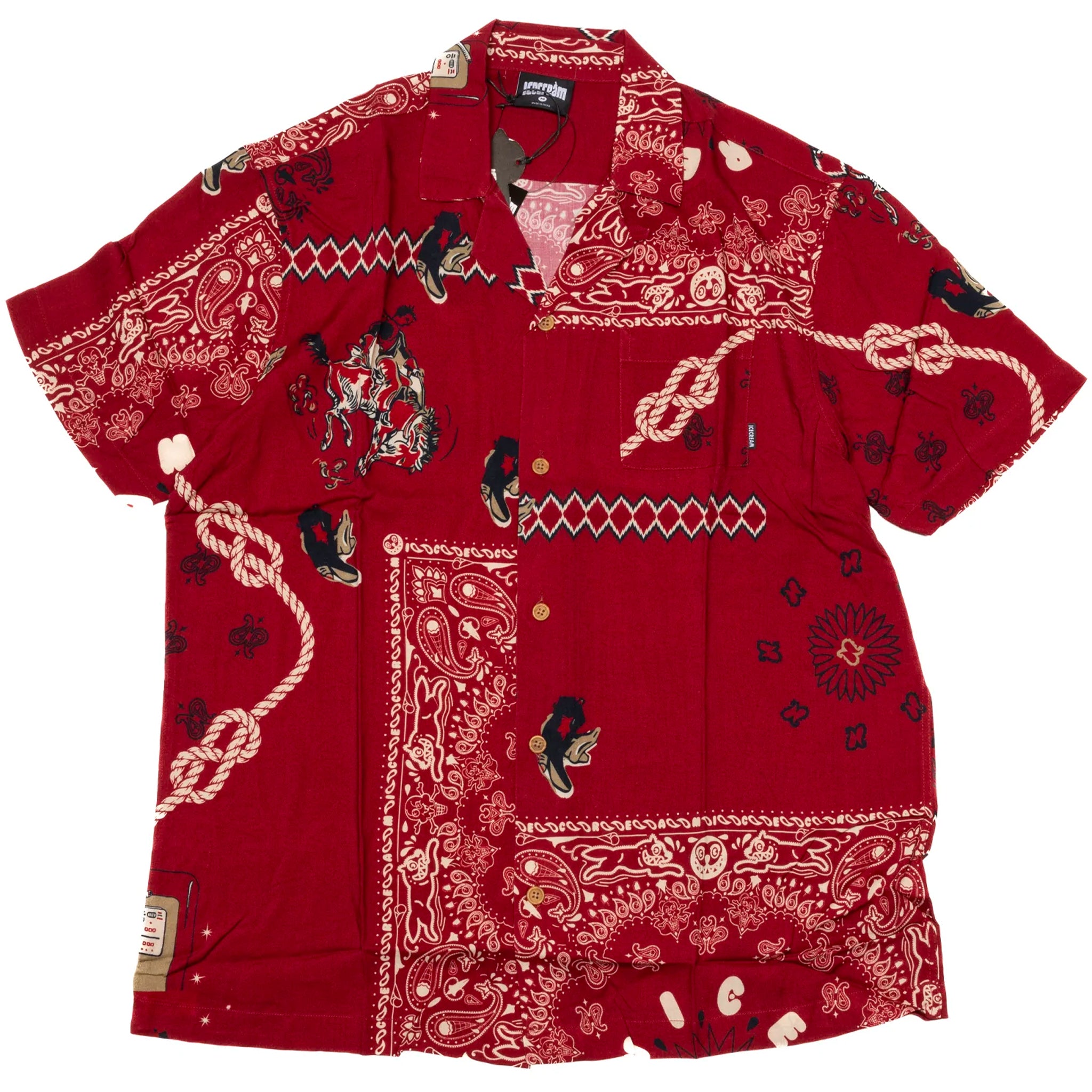 Dirk SS Woven (Rococco Red) – Capsul